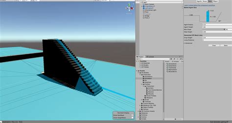 unity navmesh won t bake stairs stack overflow