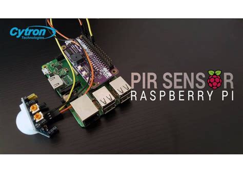 raspberry pi with pir sensor cytron project collection