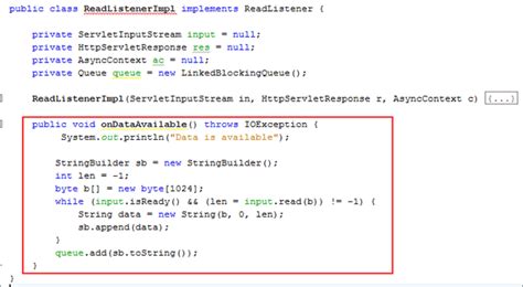 java ee 7 using non blocking i o in servlet 3 1