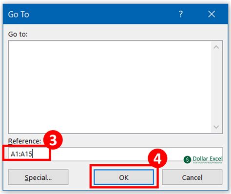 excel select columns rows to end of data 4 ways dollar excel