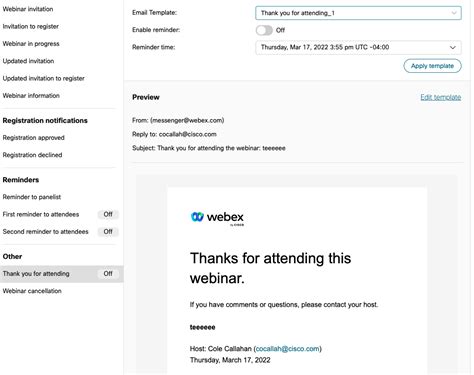 solved webex webinar reports and follow up emails cisco community
