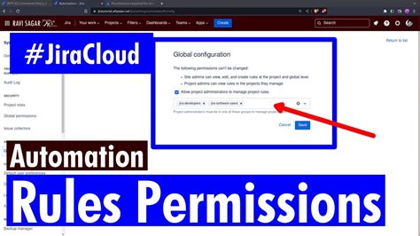 jira cloud automation rules permissions youtube