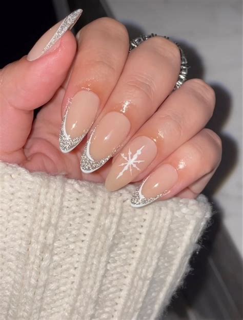 Sparkly ️ Manicura De Uñas Uñas De Gel Uñas Navideñas