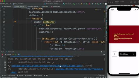 flutter null check operator used on a null value getx controller