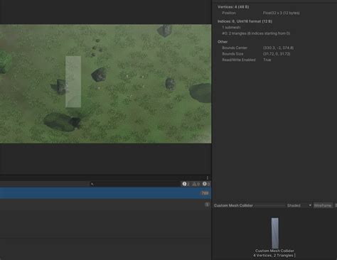unity game engine why does my custom mesh turns into a box collider