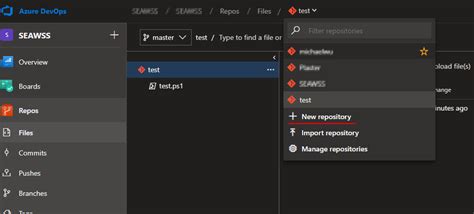 how to push an existing repository from vs code to azure devops by