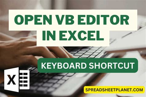 open vba editor in excel shortcut