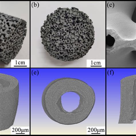 Structural Characterization A Macro Morphology Of The Foam B