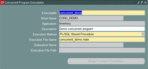 pl sql stored procedure concurrent program in oracle apps