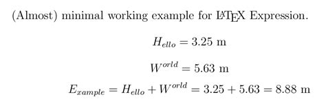 latex expression