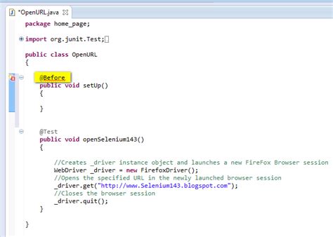 selenium by arun 287 implementing junit annotations