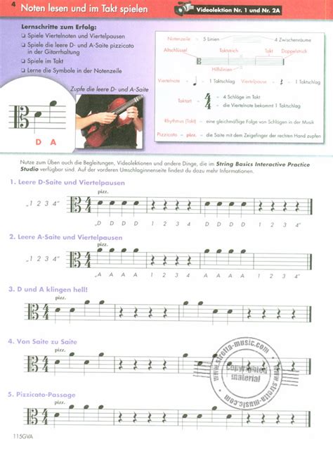 string basics 1 dt viola von wendy bardenet al im stretta noten