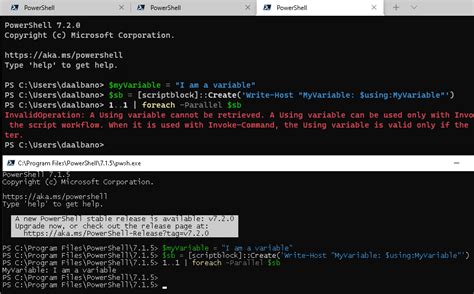 unable to use using keyword in a scriptblock instantiated via