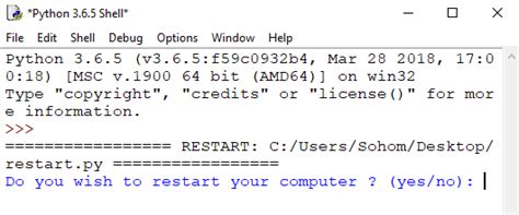 python script to restart computer tech mastery