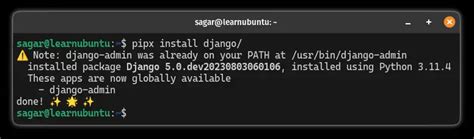 install django in ubuntu [using apt and pip]