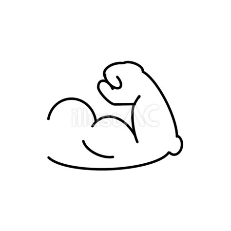 力こぶイラスト No 23944953／無料イラスト フリー素材なら「イラストac」