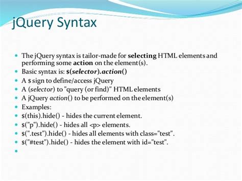 j query