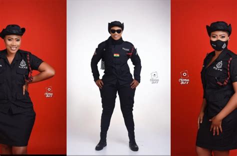 Ghanas Most Beautiful Police Officer Maya Drops Stunning Photos On