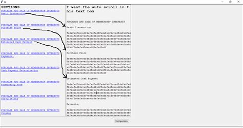 python tkinter auto scroll text box on a specific click on the text
