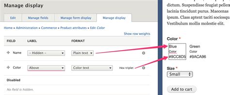 product attributes drupal commerce documentation