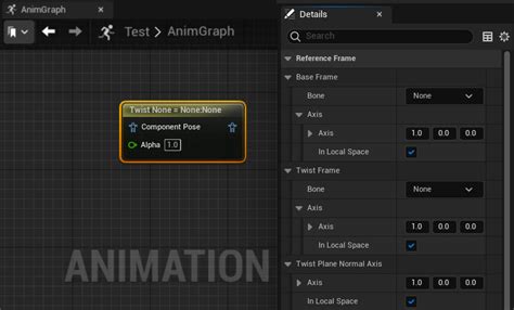 animation blueprint twist corrective in unreal engine unreal engine 5