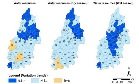 Spatial Distribution Pattern Of Variation Trend Of Water Resources 10