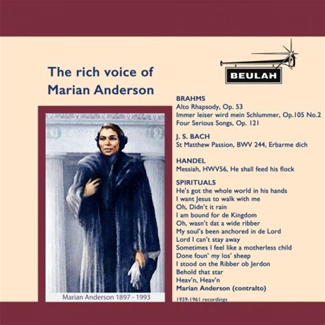 Marian Anderson Marian Anderson Performing Hes Got The Whole World