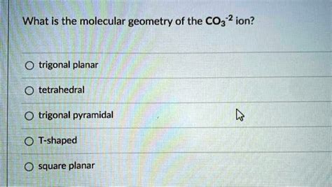 Co3 2 Molecular Geometry