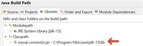 java tutorial on adding and configuation of mysql connector jar file in