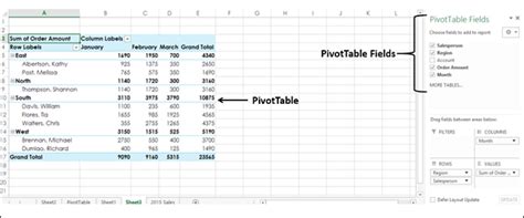 Excel Data Analysis Pivottables