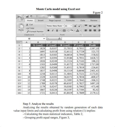 Free 11 Sample Monte Carlo Simulation Templates In Pdf Ms Word