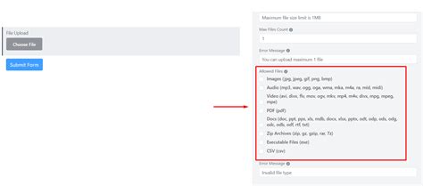 file upload input field in wp fluent form wordpress plugin