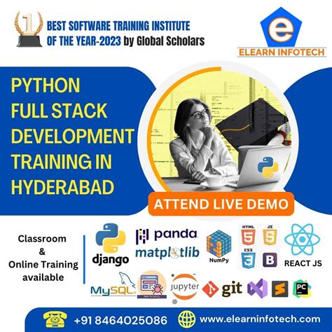 Full Stack With Python Django Training In Hyderabad Elearn Infotech