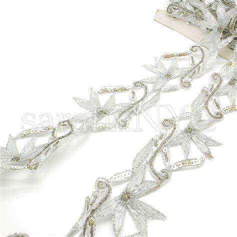 Gold Rhinestone Beaded Sewing Beaded Trim Trimming Costume Sequin