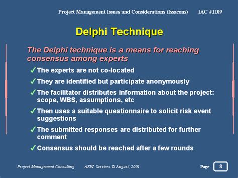 use of the delphi technique as well tw