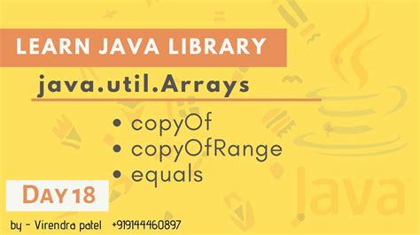 day 18 arrays java util arrays learn java library youtube