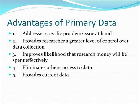 Advantages And Disadvantages Of Primary Data What Is