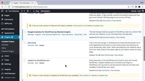delete wordpress plugins 7 youtube