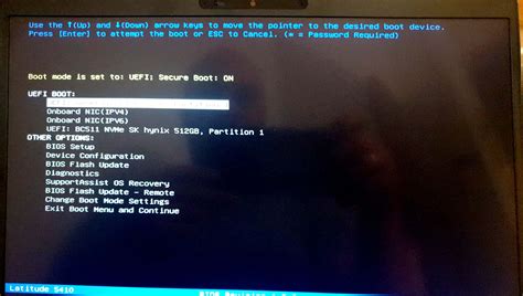 dell latitude 5410 jak uruchomić boot usb w bios