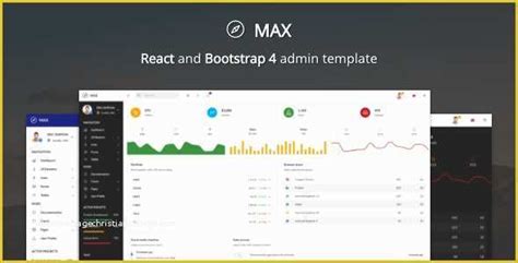 react website template free of max react redux bootstrap 4 admin