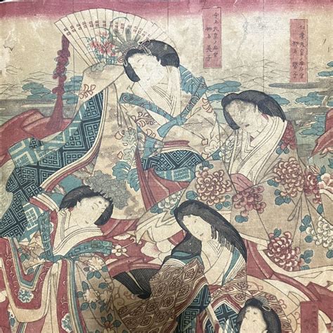 Yahoo オークション 真作 本物 明治期 楊洲周延「雲上美観」浮世絵