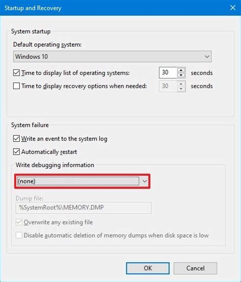 How To Manage Crash Dump Settings On Windows 10 Windows Central