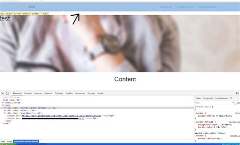 html twitter bootstrap area under navbar stack overflow