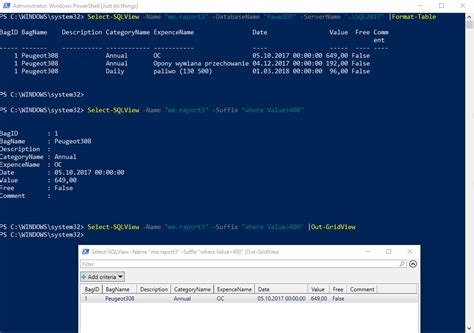how to query sql server using powershell stack overflow