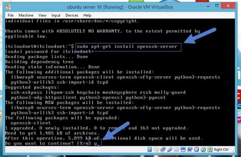 how to install openssh server in ubuntu server 16 04 lts