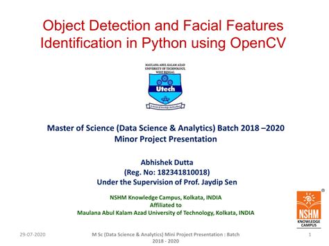 pdf object detection and facial features identification