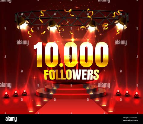 Thank You Followers Peoples 10k Online Social Group Happy Banner