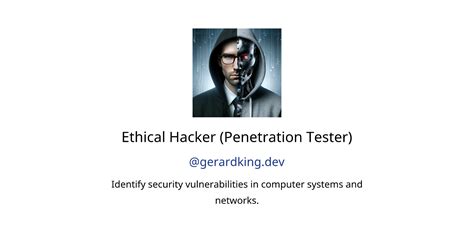 Ethical Hacker Penetration Tester Gpts Author Description Features
