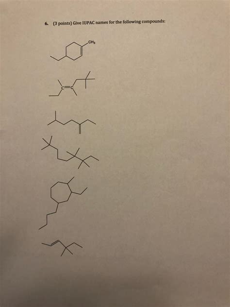 [solved] Give Iupac Names For The Following Compounds Show Any