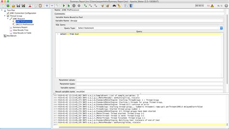 jmeter write jdbc query results to csv file stack overflow